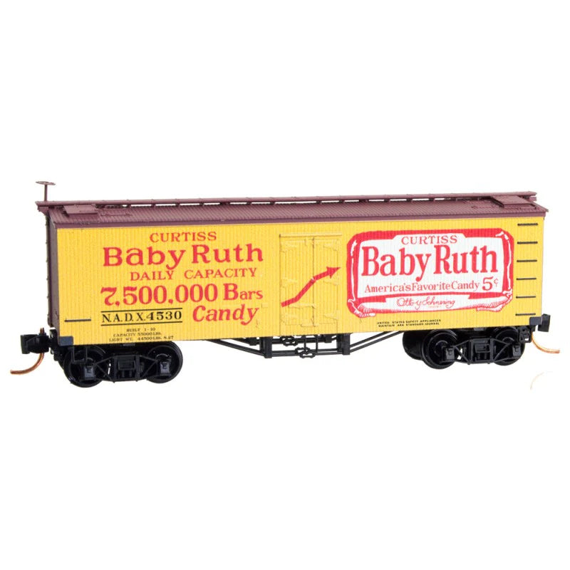 N Scale - MTL 05800220 Nestle Baby Ruth #3 40' Wood Sheathed Reefer NA ...